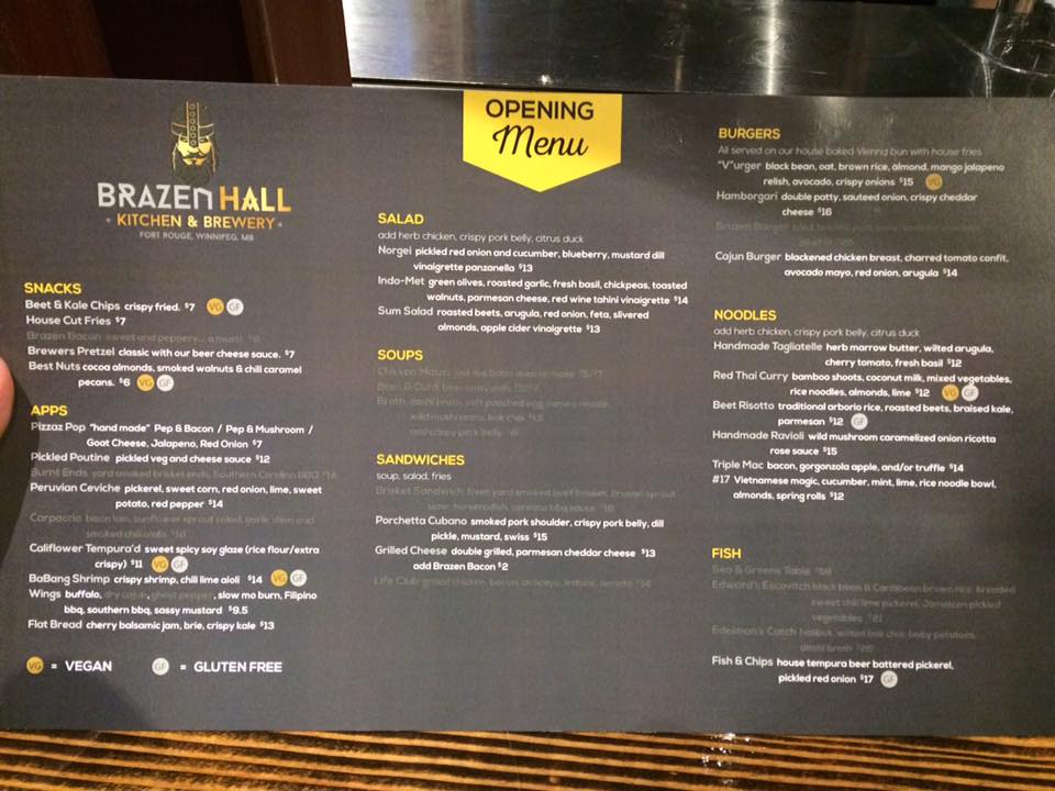 Brazen Hall Open – March 20th | Beer Winnipeg